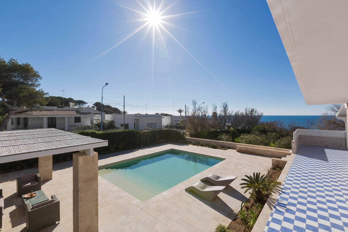 Private seafront villa with swimming pool, Torre Suda, Italy - Italian ...